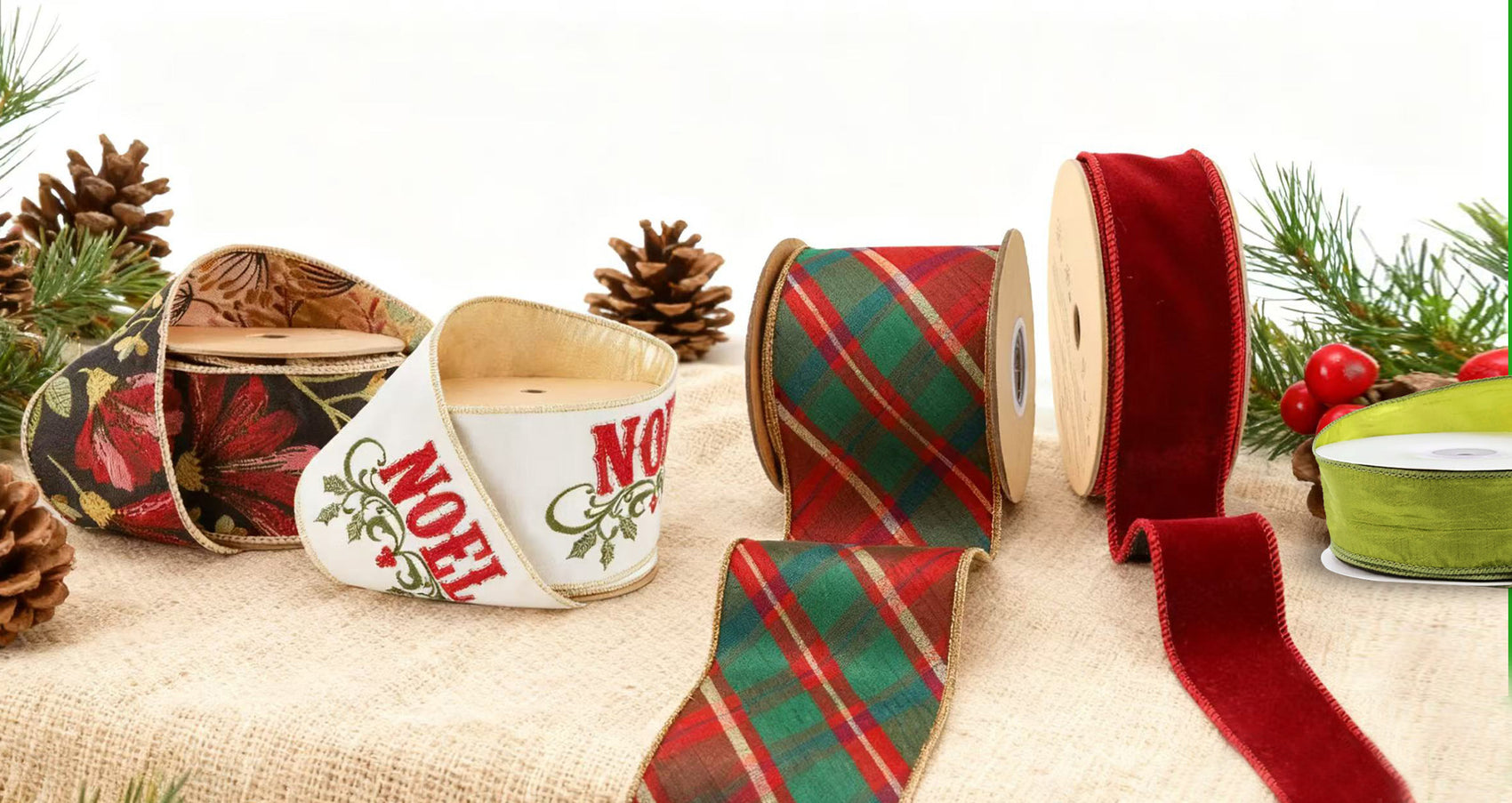 Holiday Wired Ribbon for Christmas Decor | LaRibbons and Crafts