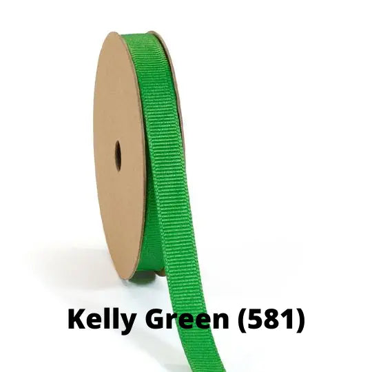Textured Grosgrain Ribbon | Kelly Green (581) – LaRibbons and Crafts