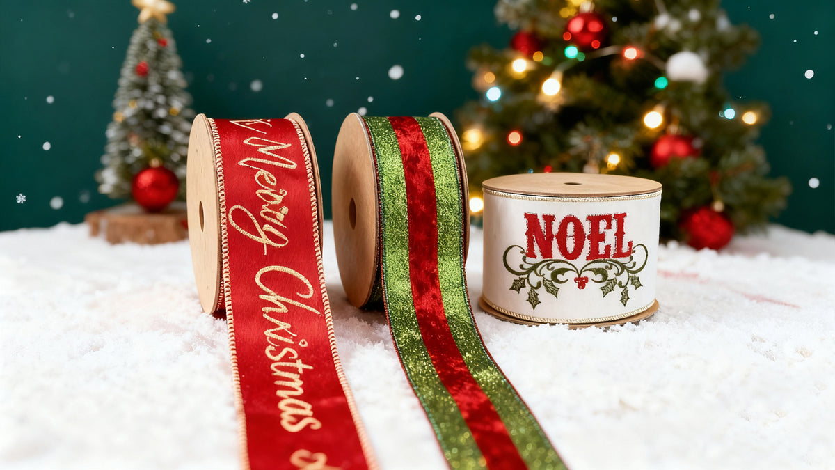 Holiday Wired Ribbon for Christmas Decor | LaRibbons and Crafts